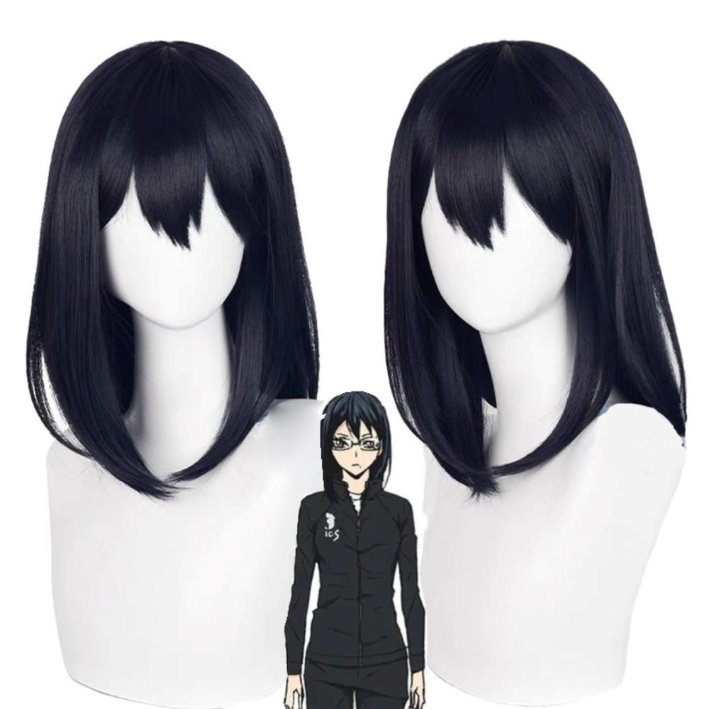 Howl's Moving Castle-Inspired Black Blue Short Cosplay Wig - CosplaySpa