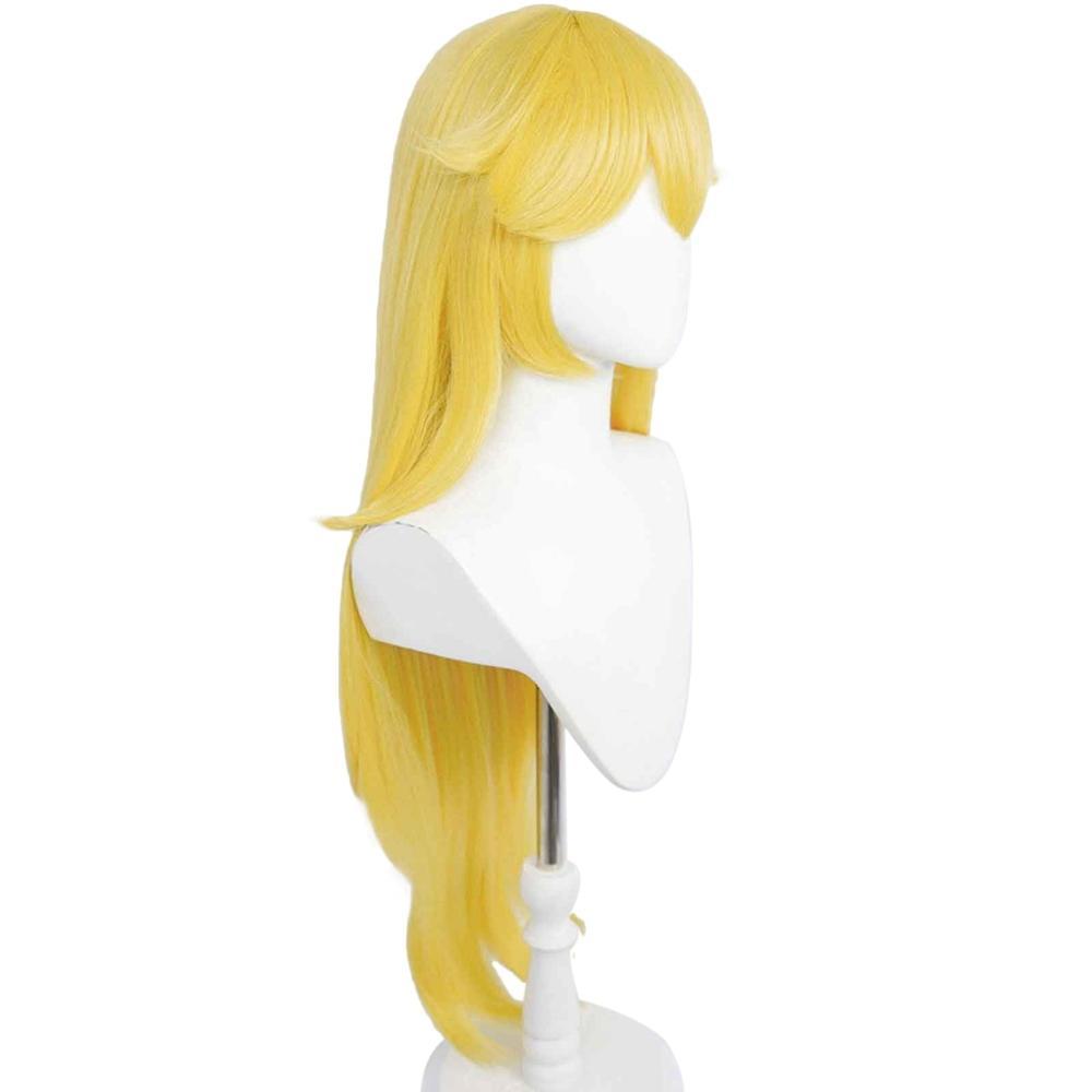 Princess Peach Game Wig - Golden Long Hair for Cosplay - CosplaySpa