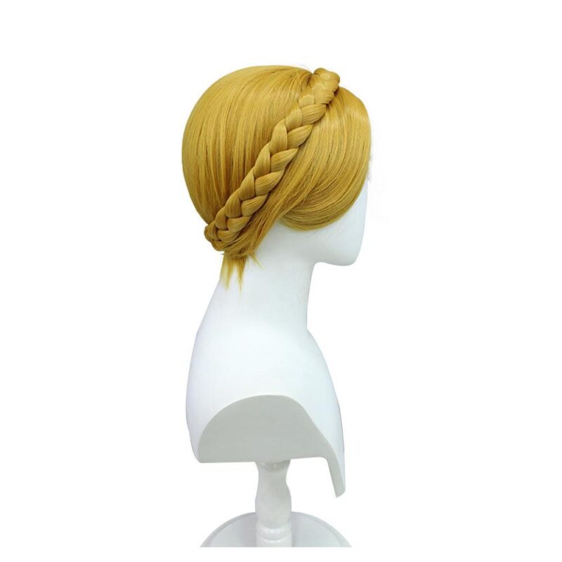 Princess Peach Game Wig - Golden Long Hair for Cosplay - CosplaySpa