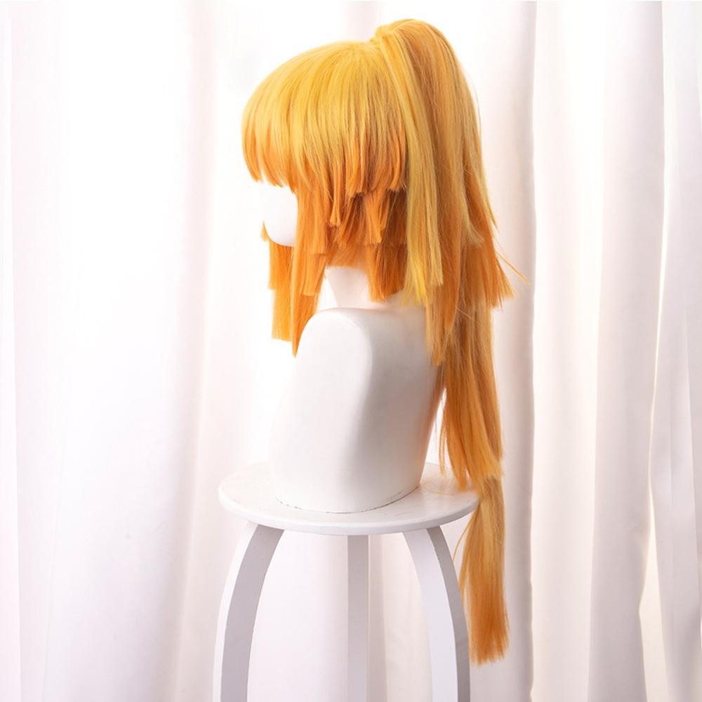 Zenitsu-Inspired Orange Wig for Demon Slayer Anime Halloween Events ...