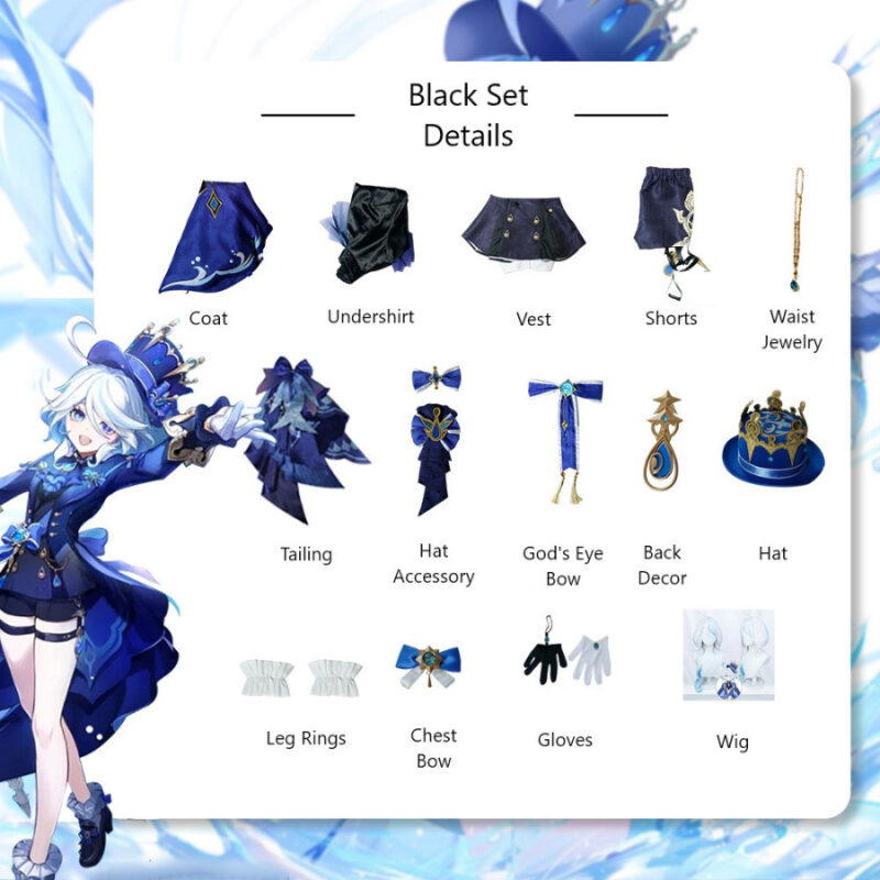 Furina Focalors Cosplay Complete Premium Set - CosplaySpa